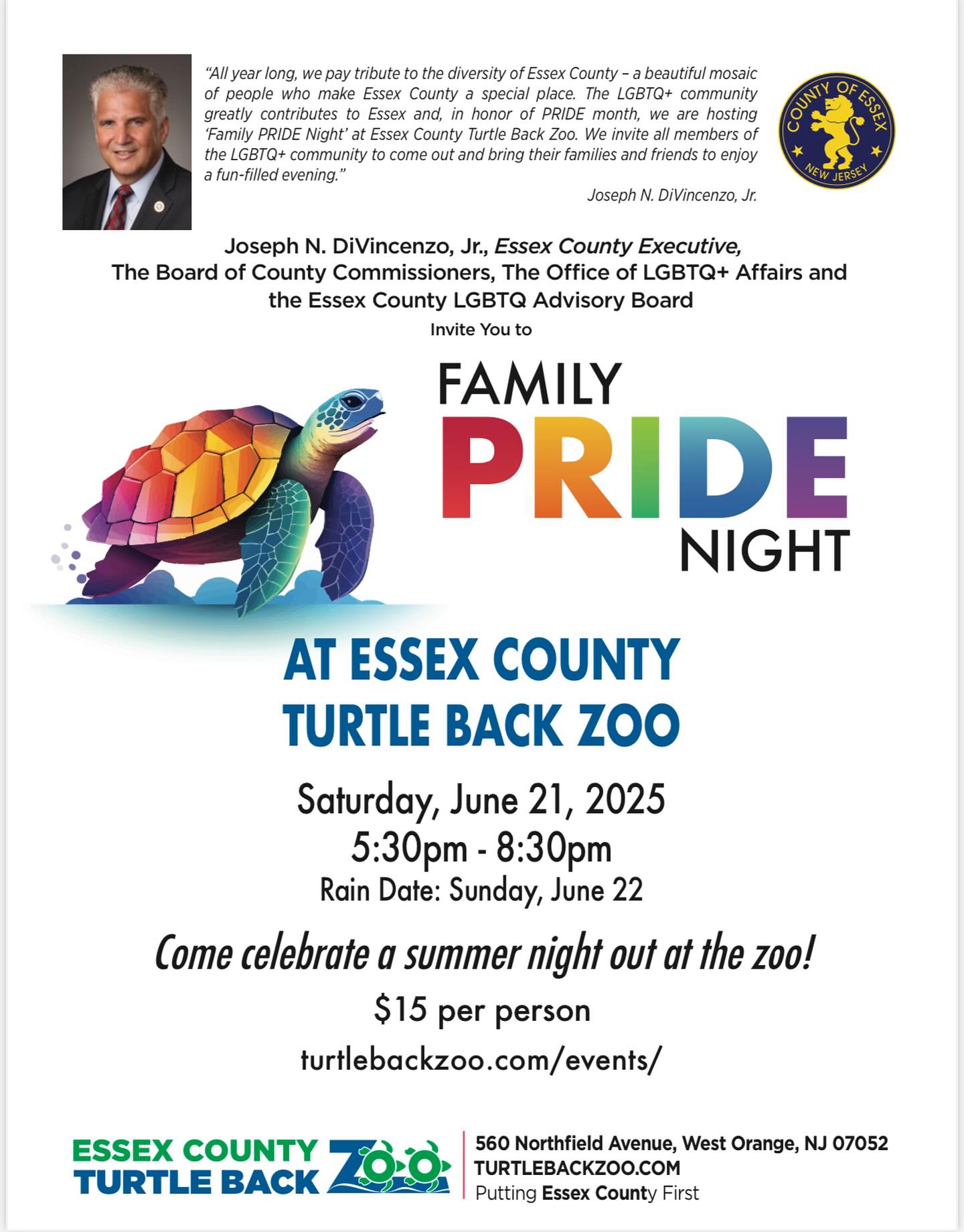 Join Us For Family Pride Night At Essex County Zoo - Turtle Back Zoo ...