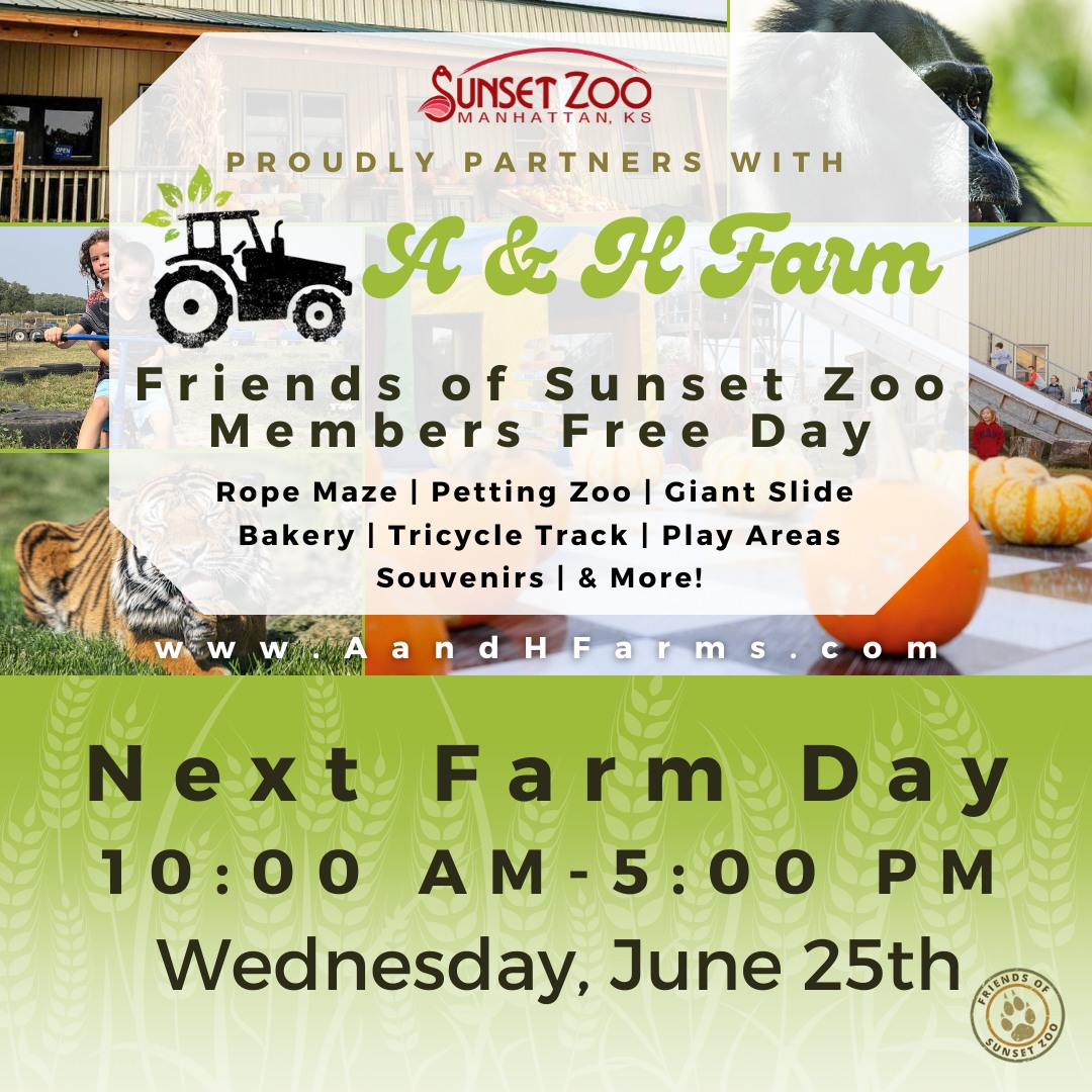Reminder: Upcoming Friends Of Sunset Zoo Free Day At A&H Farm! - Sunset ...